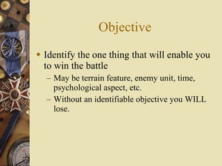 Principles of War - Napoleonic Warfare | PPT