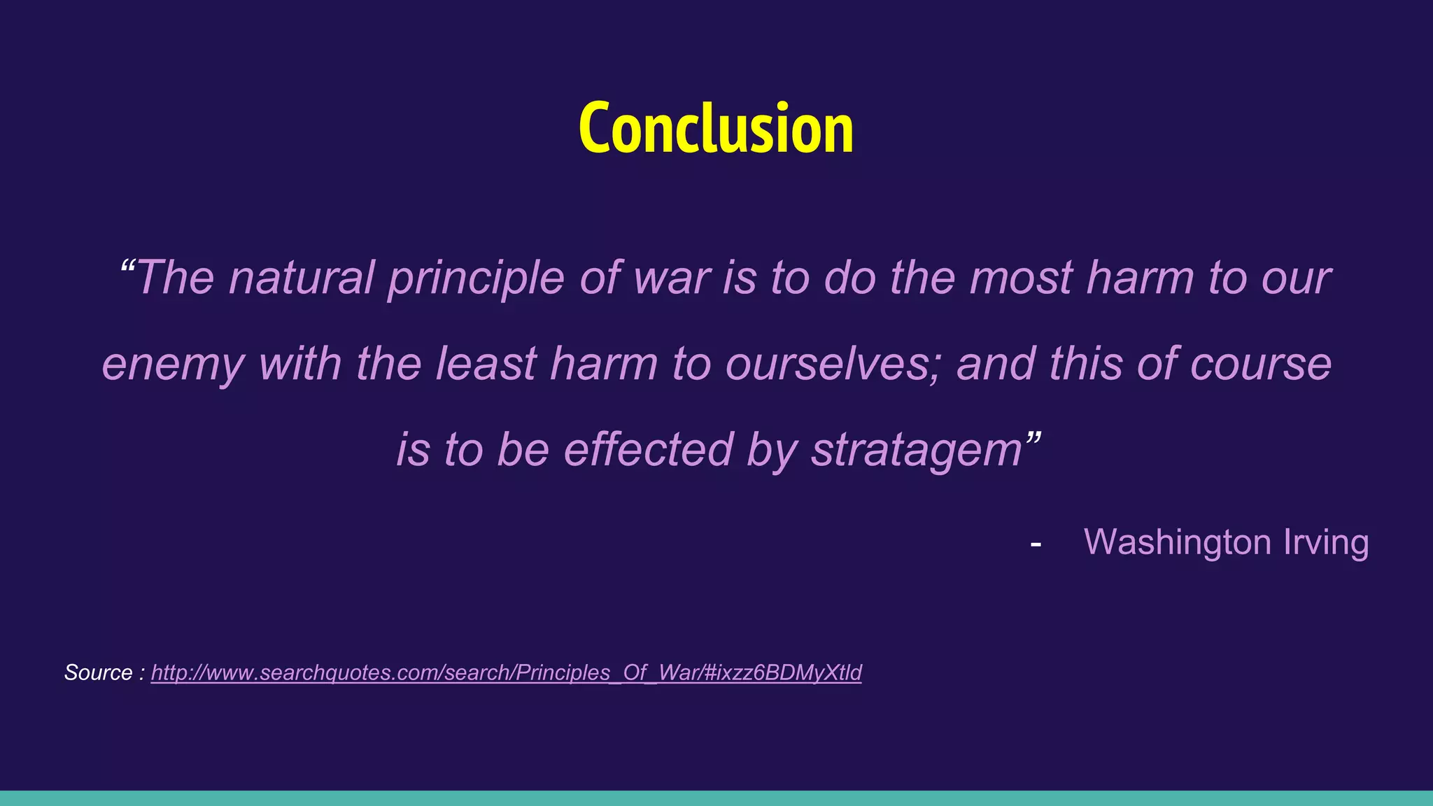 Principles of warfare | PPTX