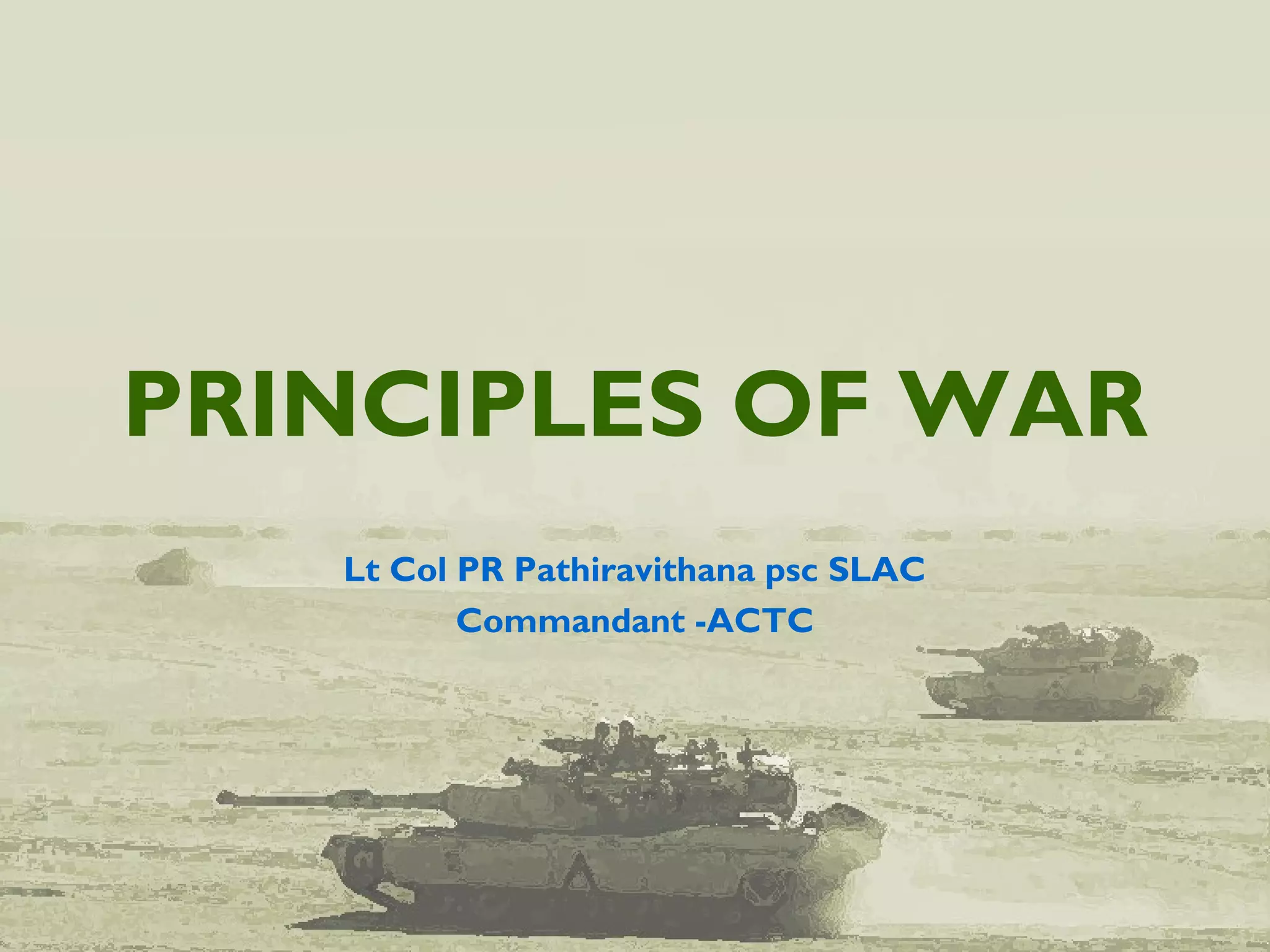 Principles of war new | PPT