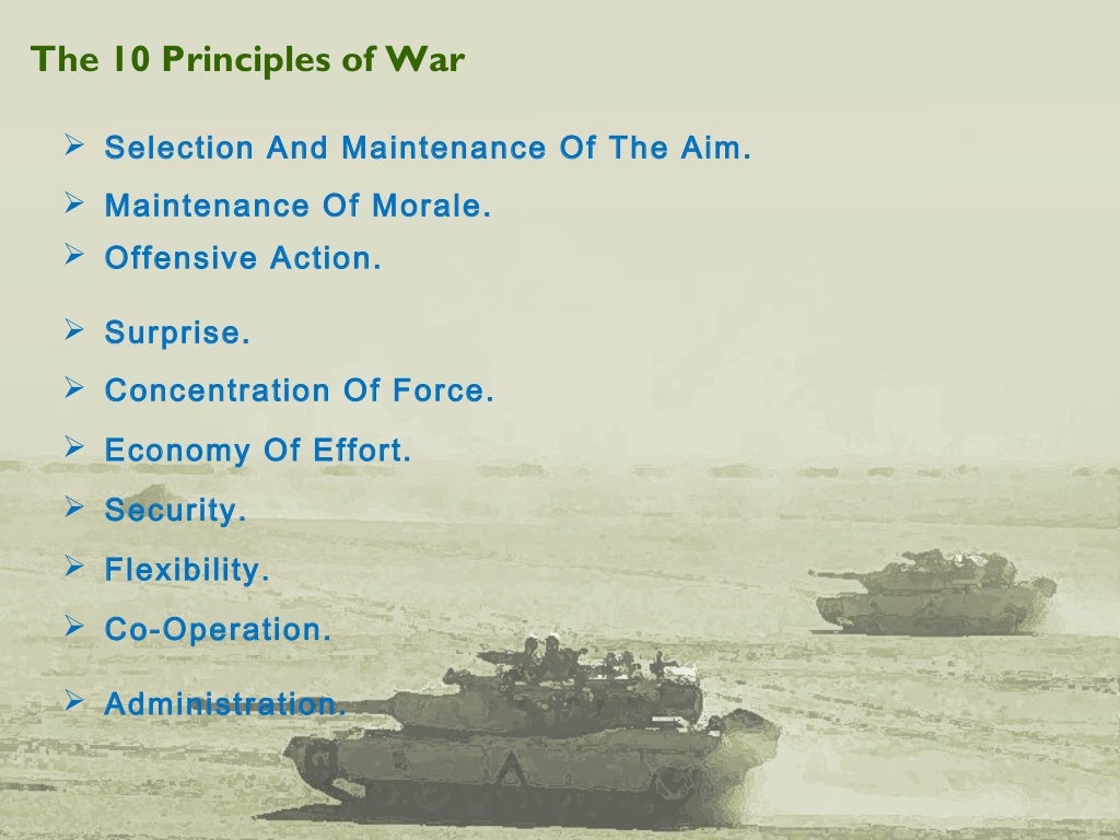 Principles of war new