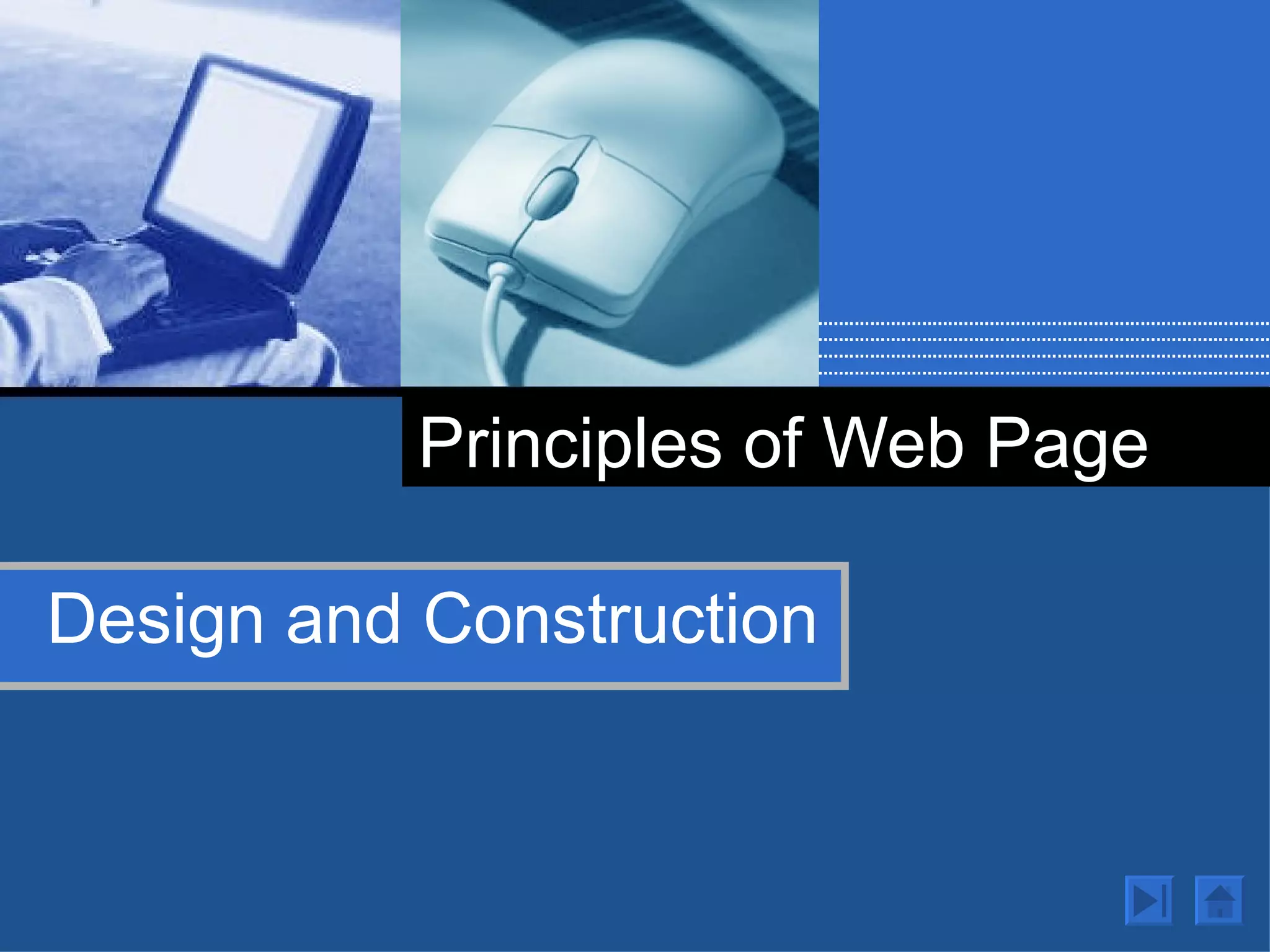 Principles of web design | PPT