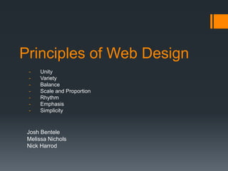 Principles of web design | PPTX