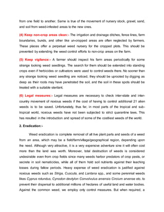 Principles of weed management | DOCX