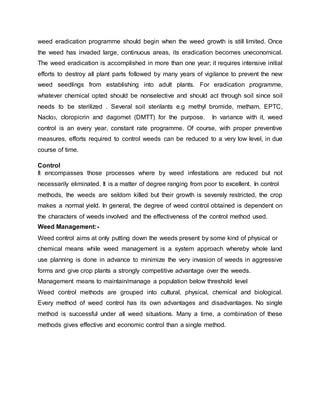 Principles of weed management | DOCX