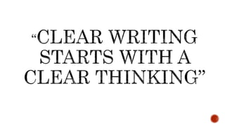 Principles of writing | PPTX