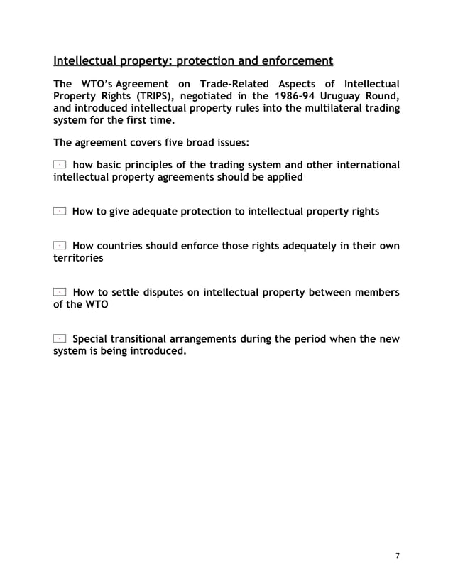 Principles of wto | PDF