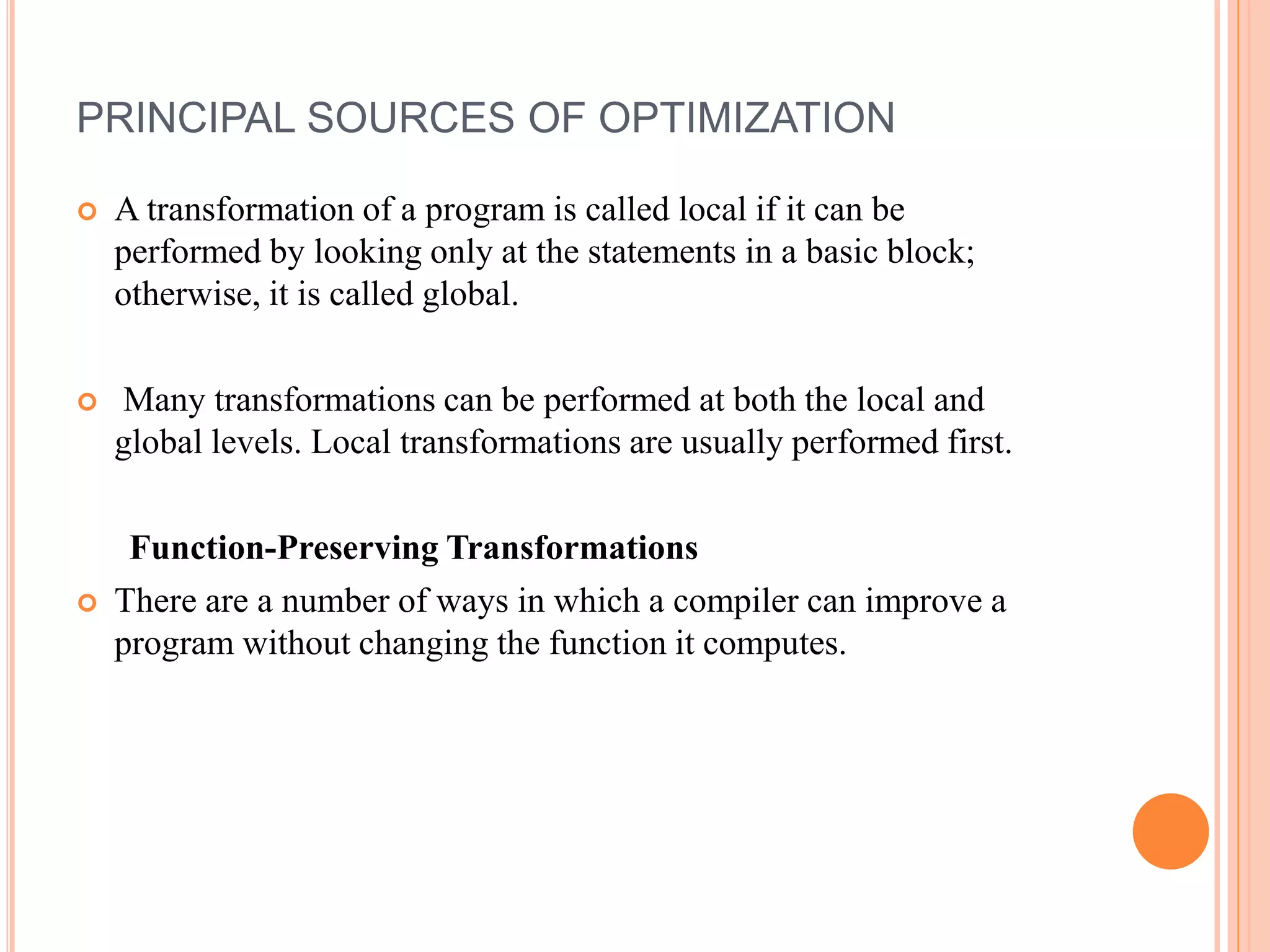Principle source of optimazation | PPTX