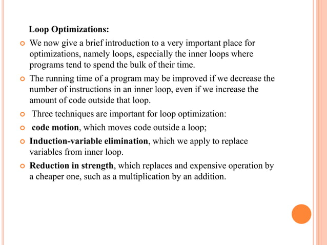 Principle source of optimazation | PPTX | Programming Languages | Computing