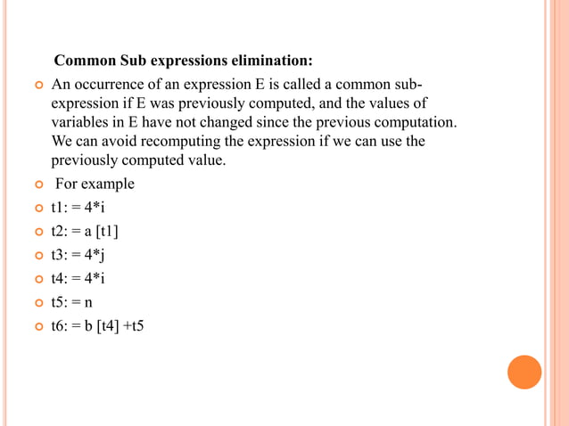 Principle source of optimazation | PPTX | Programming Languages | Computing