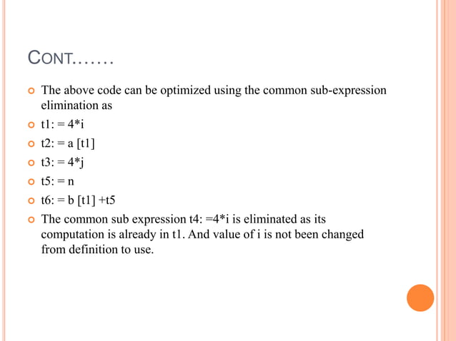 Principle source of optimazation | PPTX | Programming Languages | Computing