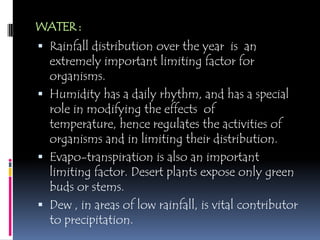 Principles pertaining to limiting factors and ecological assessment | PPTX