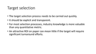 Decision Making Tactics and Strategies for Merger & Acquisition | PPTX