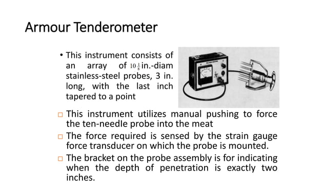 Principles & practice of objective texture measurement | PPTX