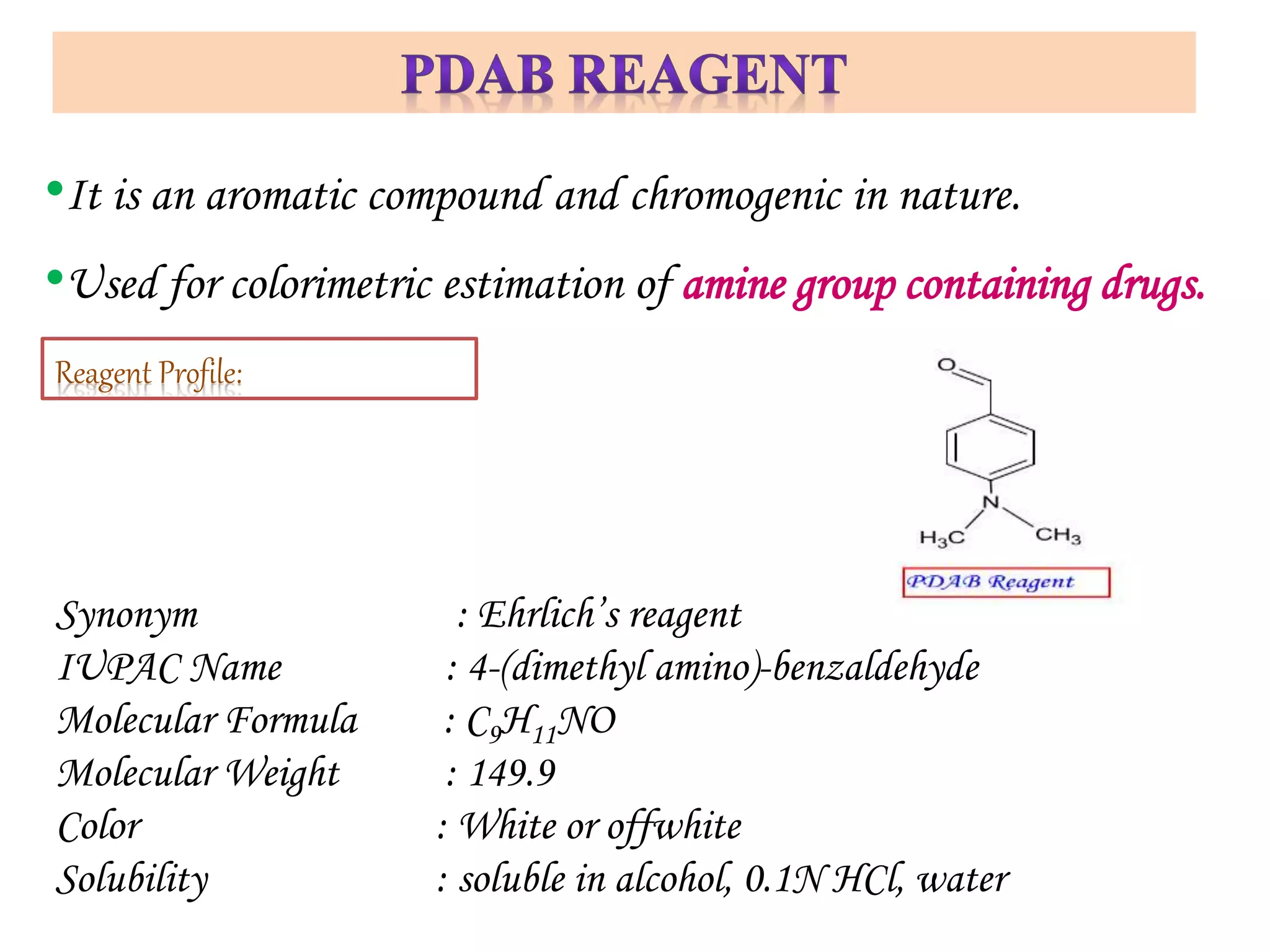 Principles & procedures involved in usage of reagents | PPTX