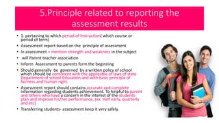 PRINCIPLES RELATED TO DIFFERENT STAGES OF AN ASSESSMENT PROGRAMME | PPT
