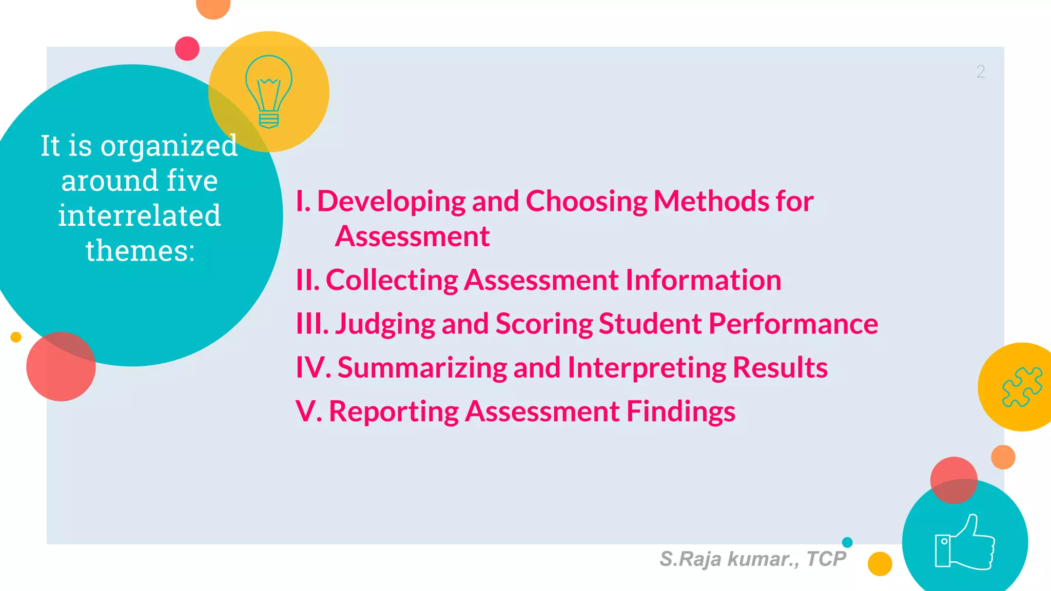 Principles related to selection of methods for assessment | PDF