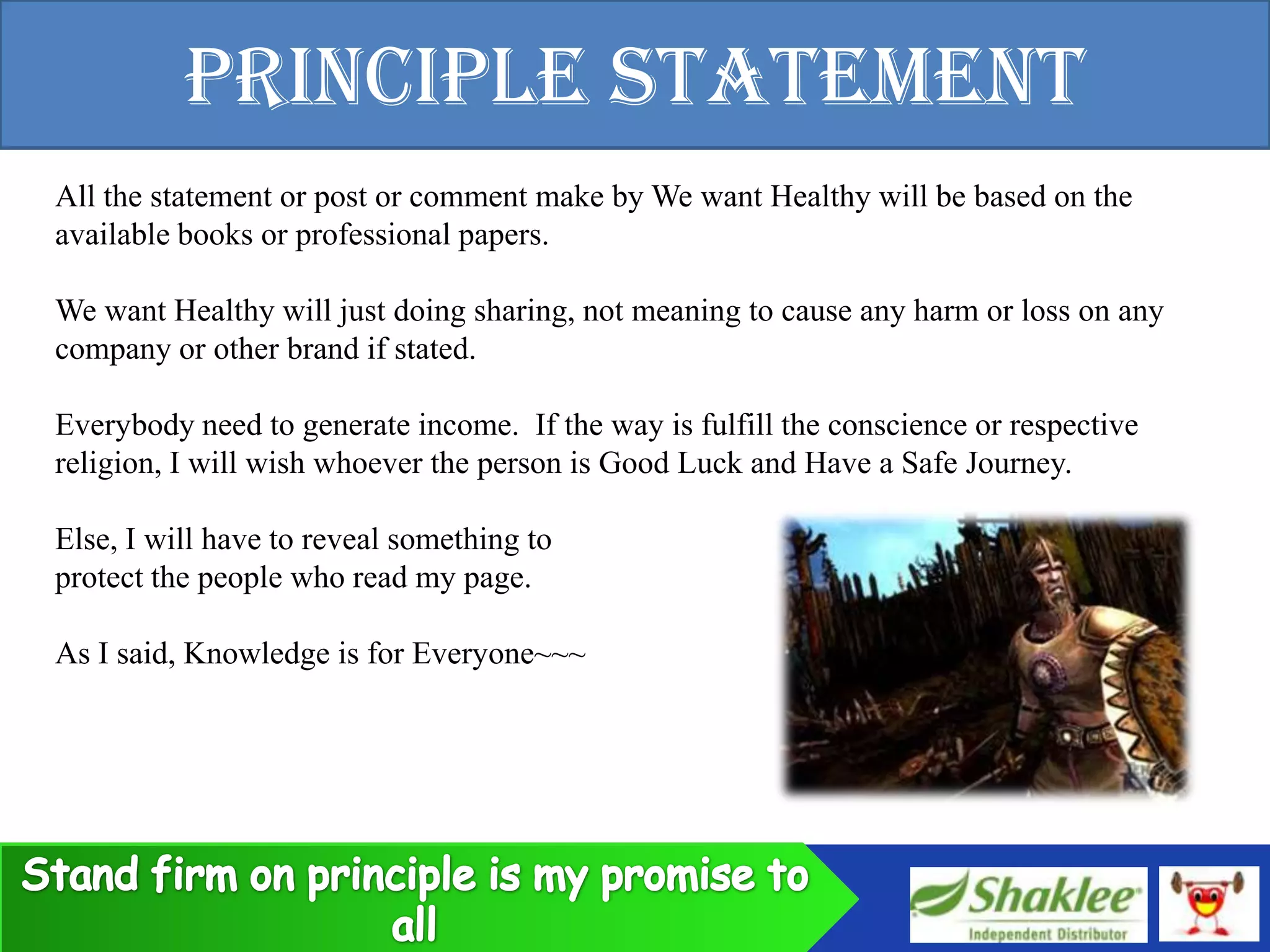 Principle statement | PPTX