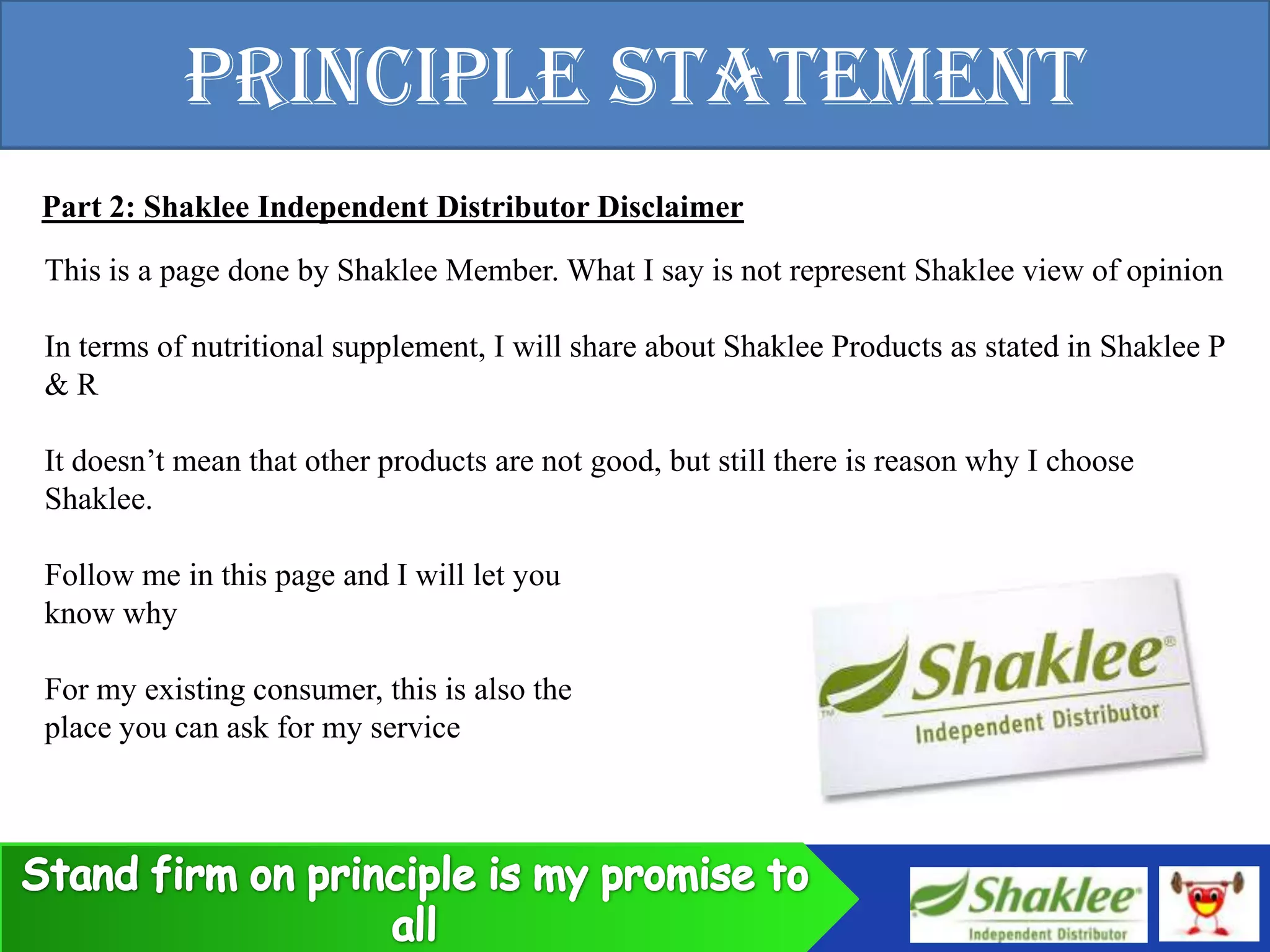 Principle statement | PPTX