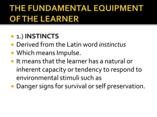 Principles teaching 1: The Nature of Learners | PPTX