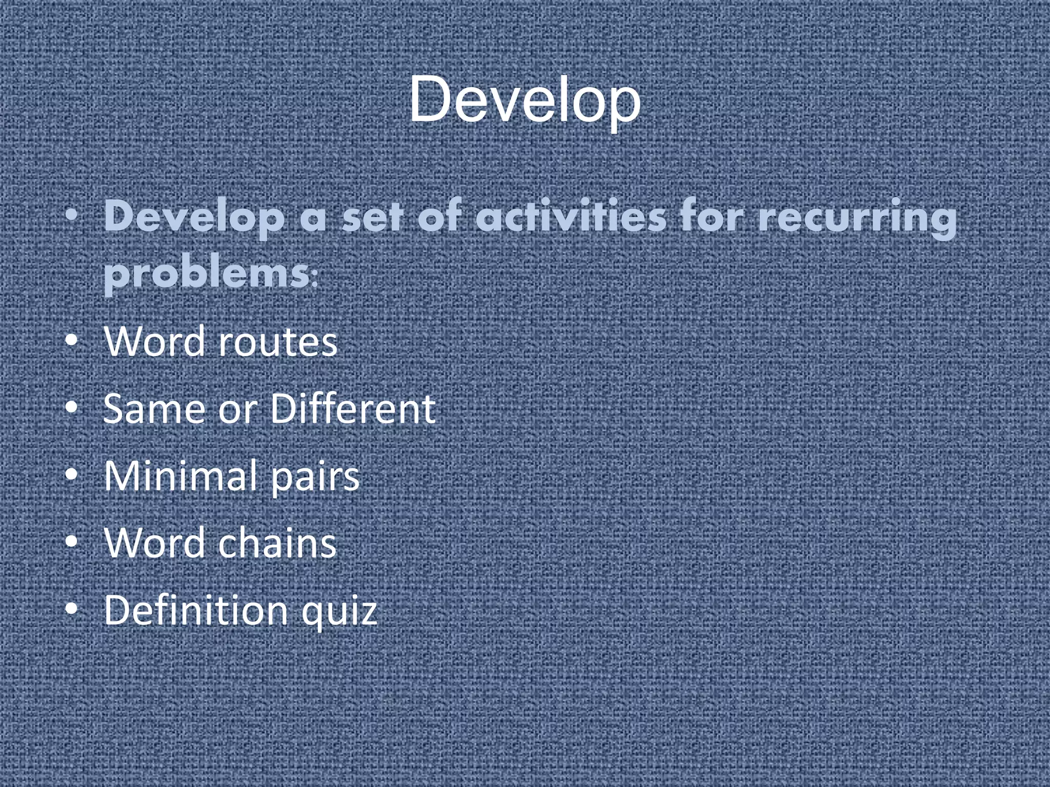 Principles to adopt teaching pronunciation | PPT