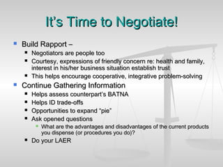Principles to successful negotiations | PPT