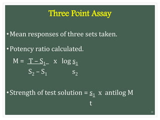 Principles & types of bioassay | PPTX
