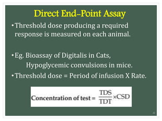Principles & types of bioassay | PPTX