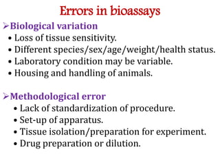 Principles & types of bioassay | PPTX