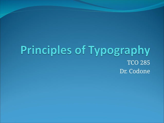 Typographic Designs Form & Communication | PPT