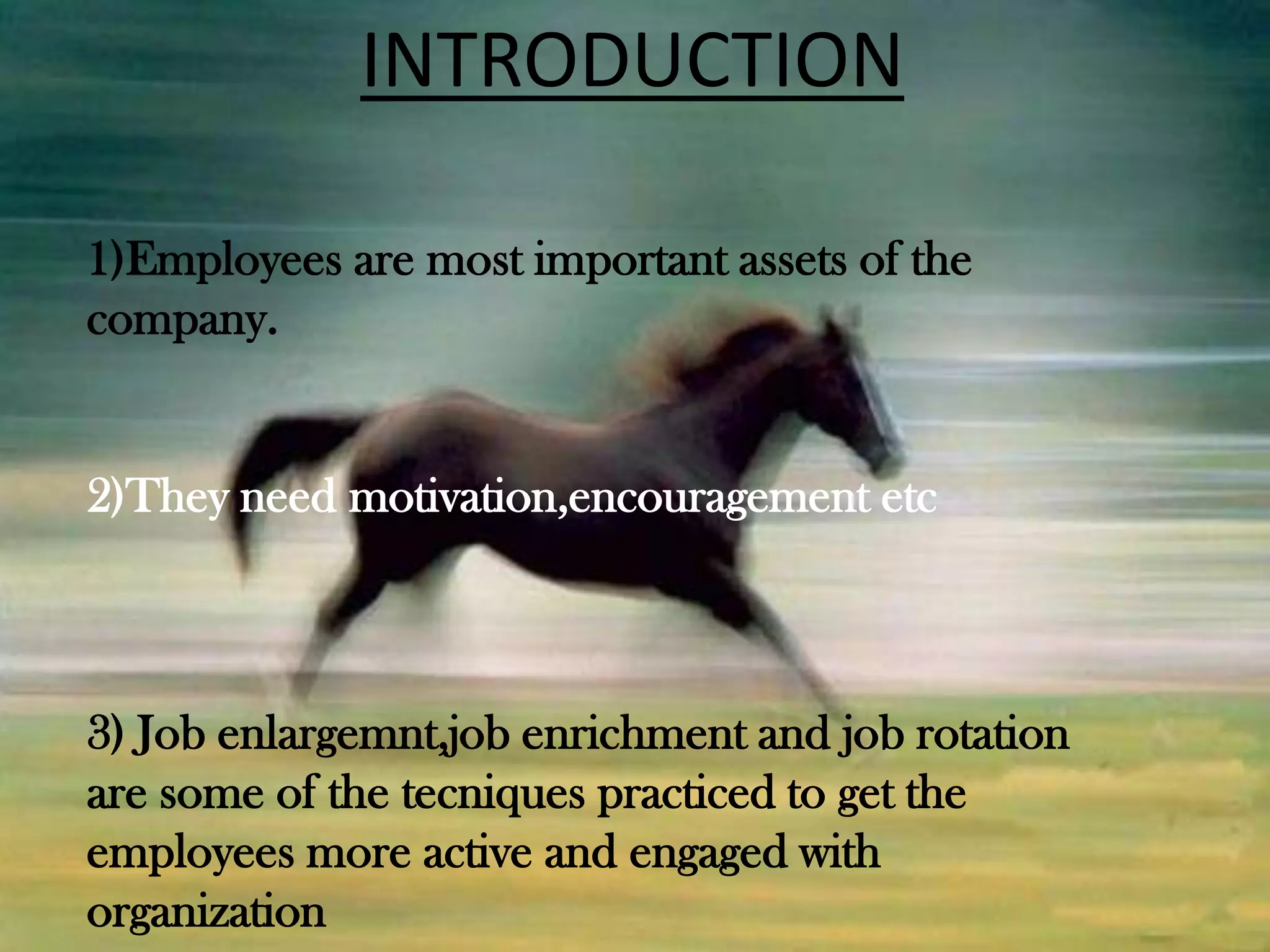 Principles underlying job enlargement, job enrichment and job rotation ...