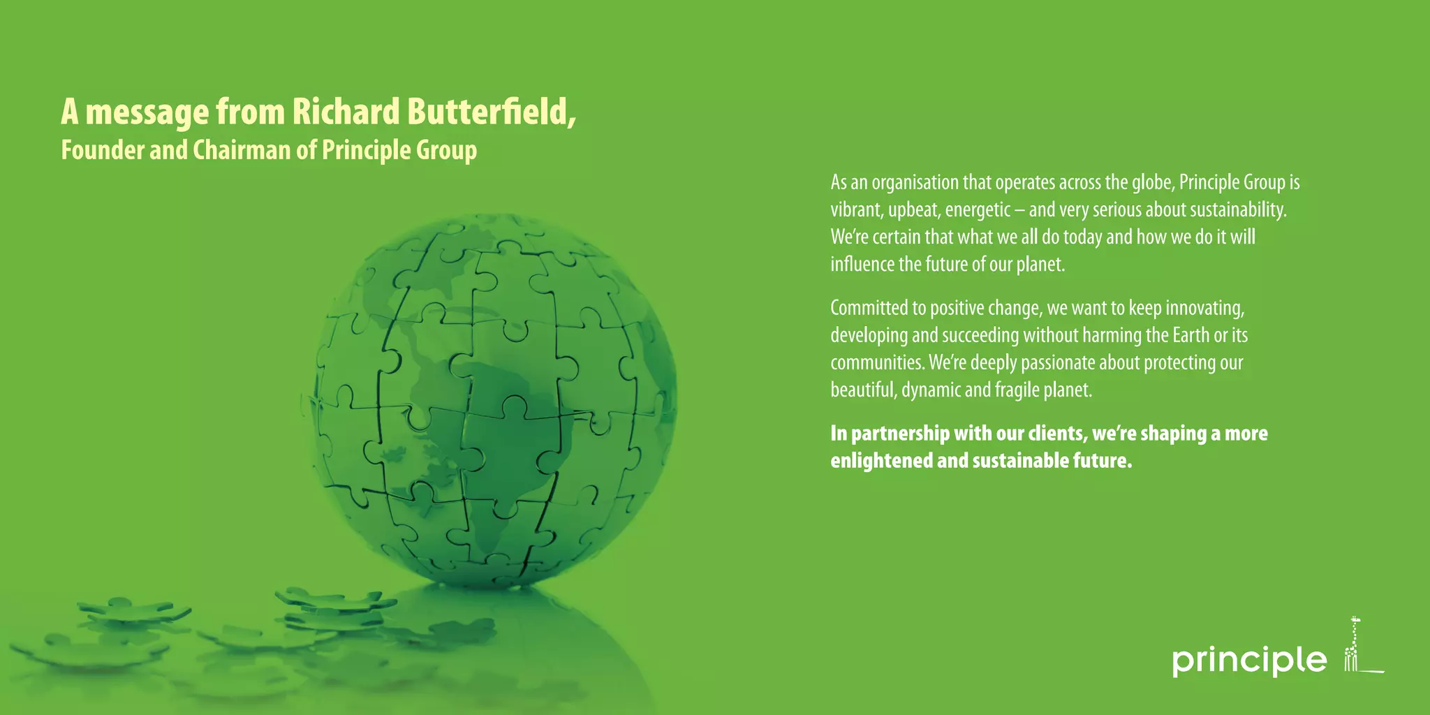 Principle Group: Sustainability - protecting the future | PDF