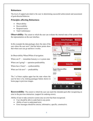 Principle to support usability | PDF