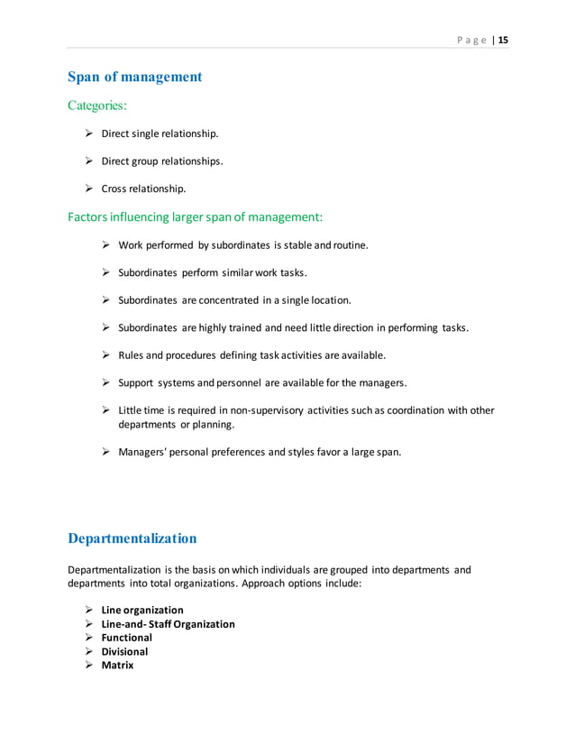 An Assignment On Planing & Organizing (Principles Of Management) | DOCX