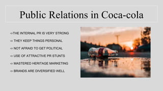 Pr in coca cola | PPTX