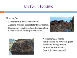 Princípios básicos do raciocínio geológico | PPTX