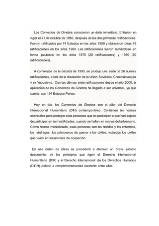 Principios DIH Y DIDH | DOCX