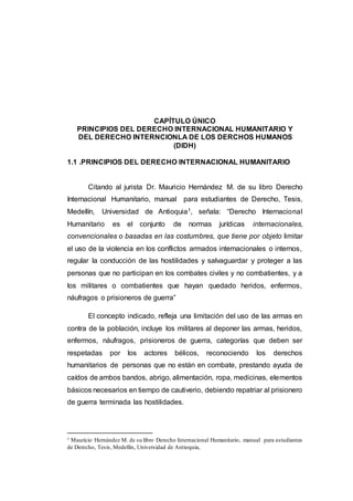 Principios DIH Y DIDH | DOCX