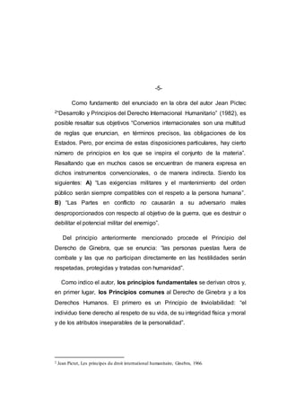Principios DIH Y DIDH | DOCX