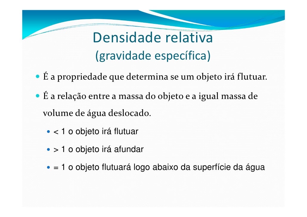 Massa Específica Da água - FDPLEARN