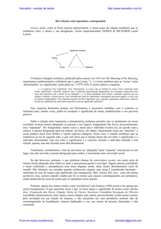Princípios teóricos de toponímia e antroponímia | PDF