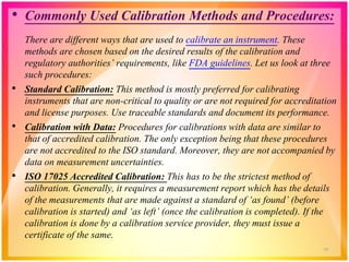 PHARMACEUTICAL CALIBRATION, QUALIFICATION AND VALIDATION: AN ...