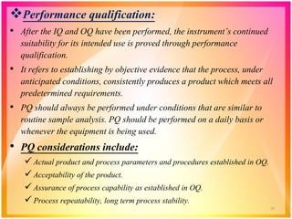 PHARMACEUTICAL CALIBRATION, QUALIFICATION AND VALIDATION: AN ...