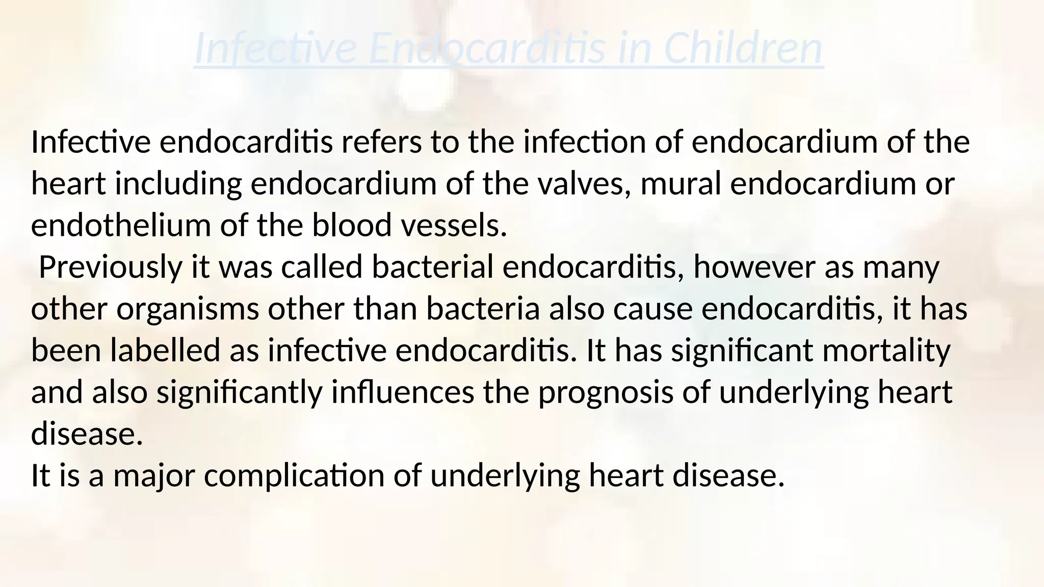 Infective Endocarditis in Children MSN NURSINGA concise pediatric ...