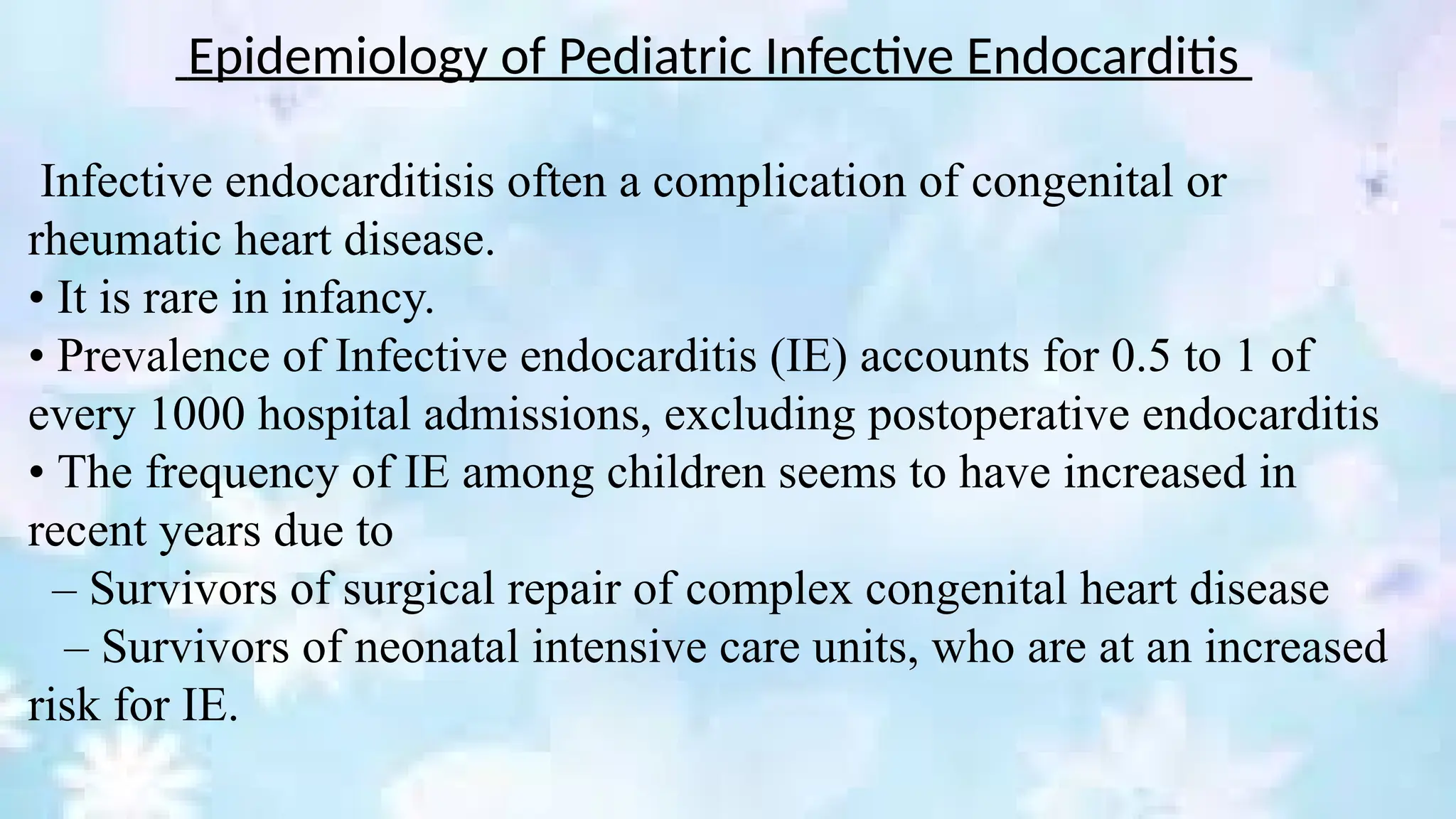 Infective Endocarditis in Children MSN NURSINGA concise pediatric ...