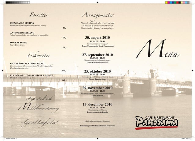 Panorama Menu | PDF