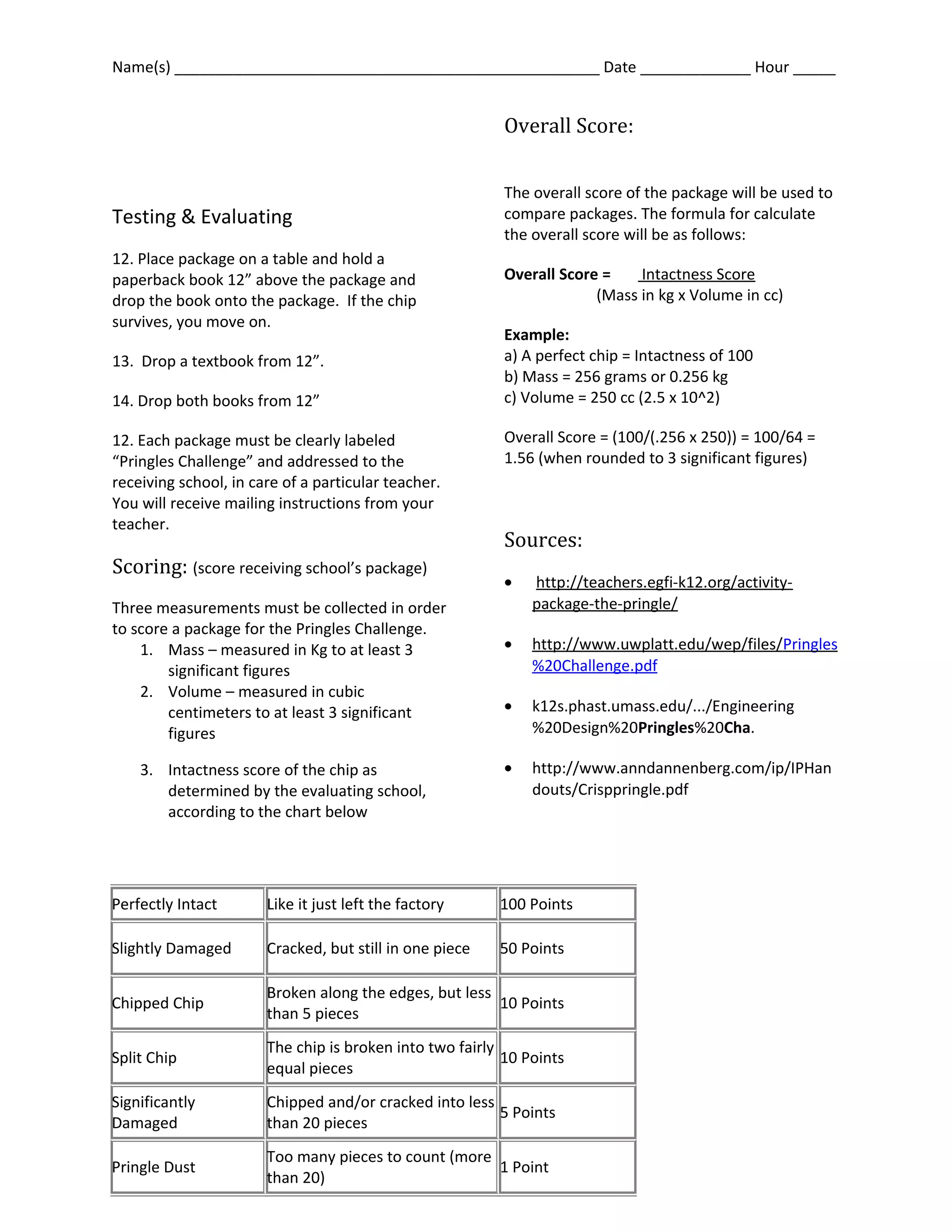 Pringles challenge | DOC