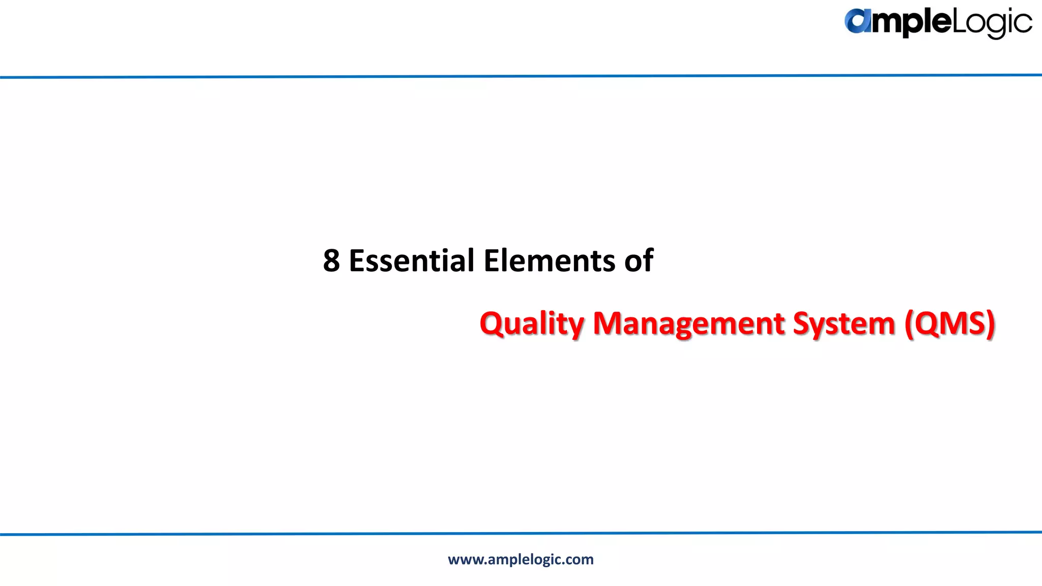Quality Management System | PPT