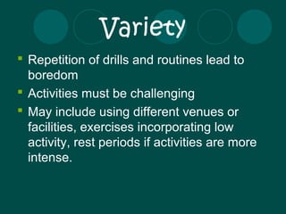 Principles of Training | PPT