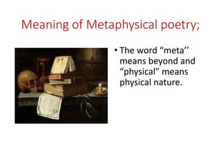 Metaphysical vs Romantic poetry | PPTX
