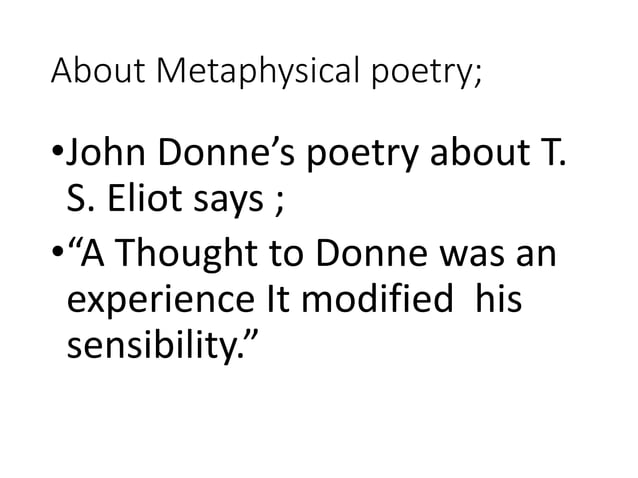 Metaphysical vs Romantic poetry | PPTX